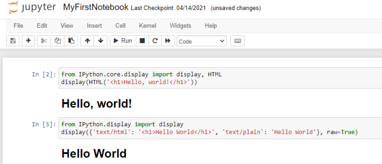 How To Embed HTML Within IPython Notebook Sneppets