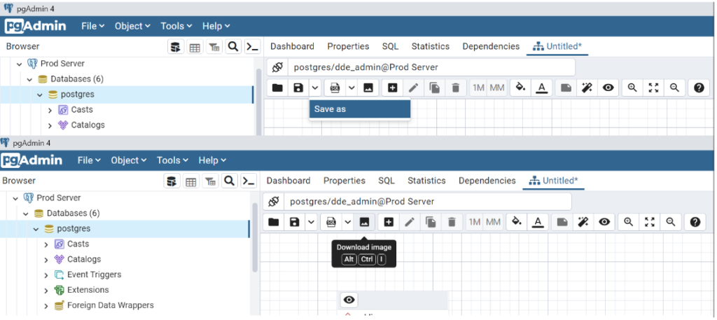 Visualize Database Tables And Relations Using Pgadmin